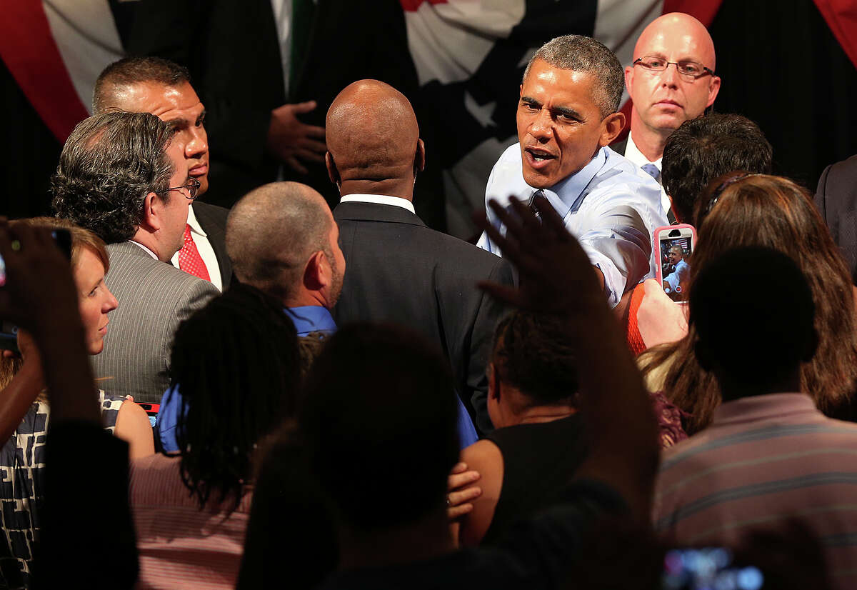Obama leaves Austin after swing through Texas