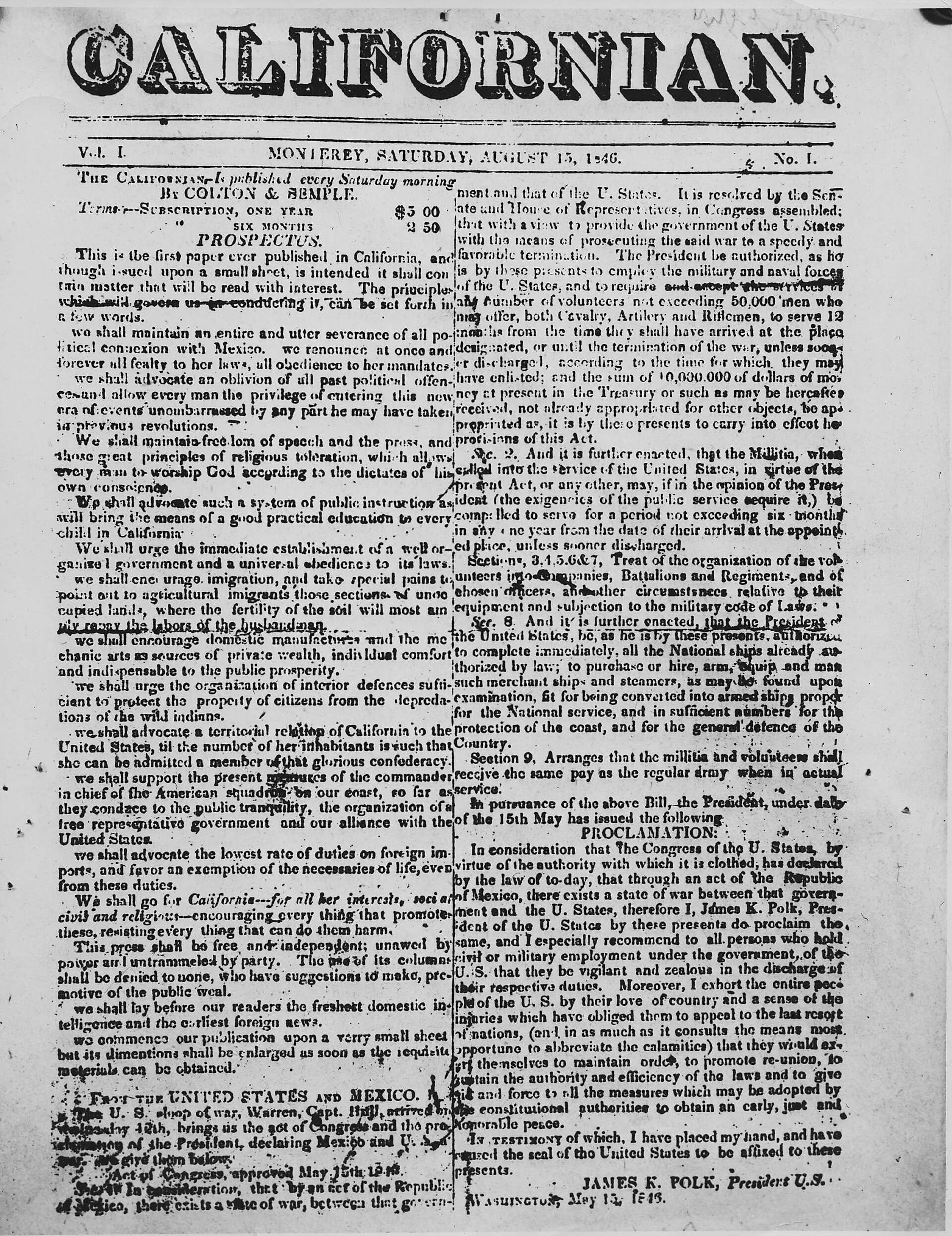 Gold Rush stopped the S.F. press as editors fled to get rich