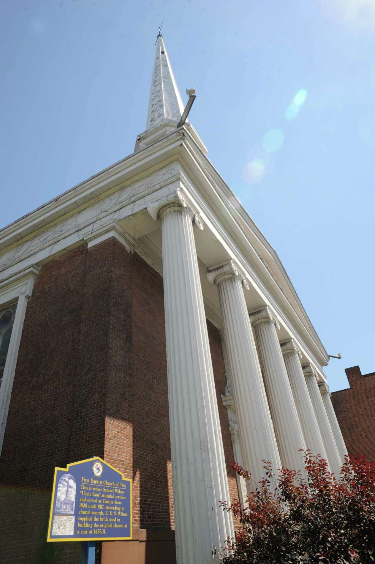 Troy frat plans to paint towering steeple