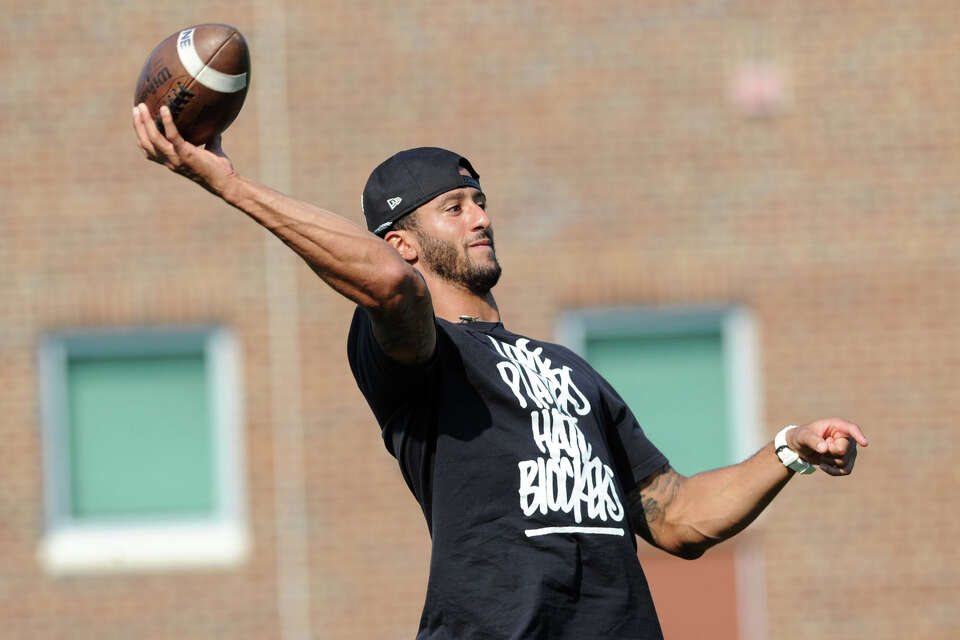 49ers QB Colin Kaepernick attends Grip It & Rip It camp