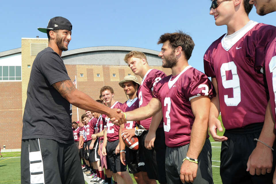 49ers QB Colin Kaepernick attends Grip It & Rip It camp