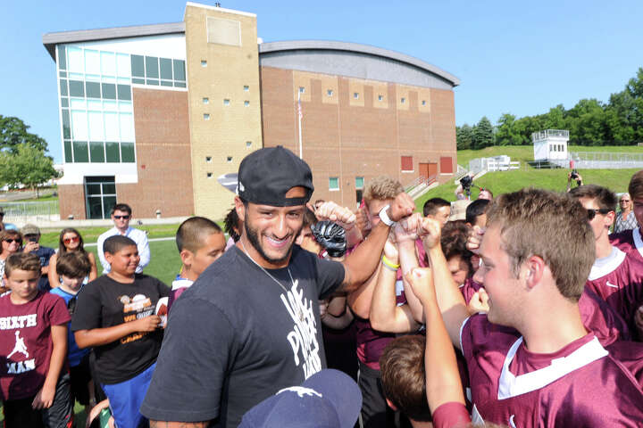 49ers QB Colin Kaepernick attends Grip It & Rip It camp