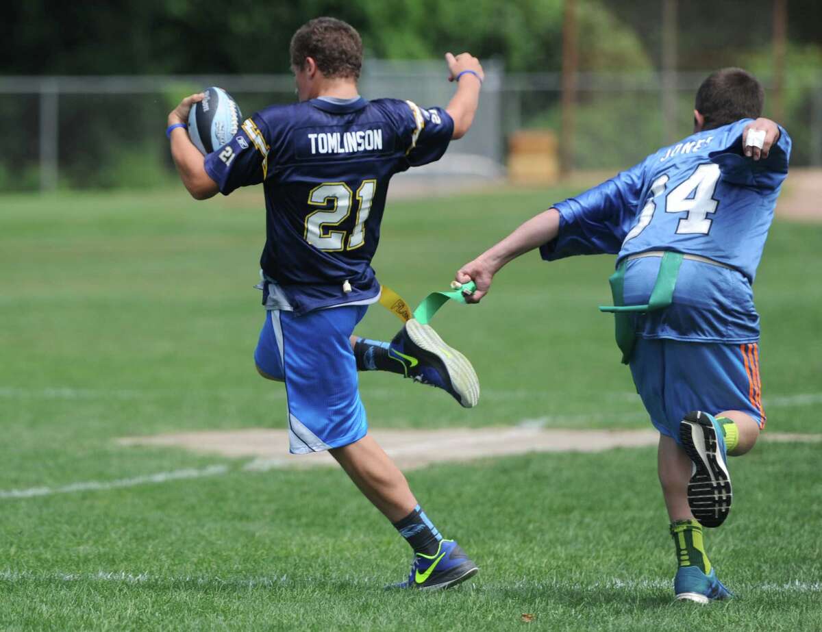 Newtown kids get a hit out of flag football
