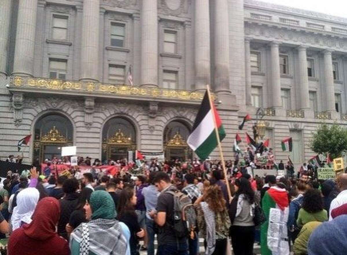 Marchers gather in S.F. to protest violence in Gaza
