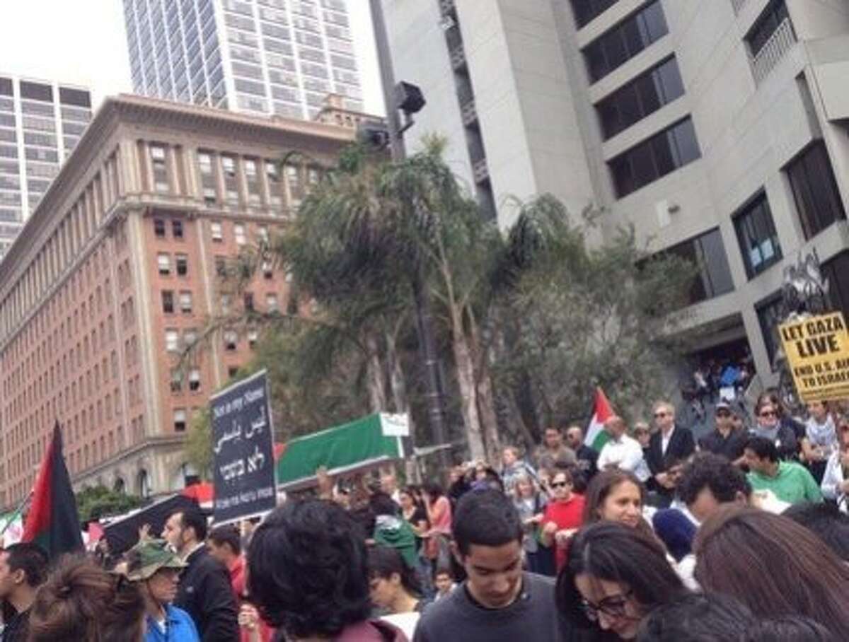Marchers gather in S.F. to protest violence in Gaza