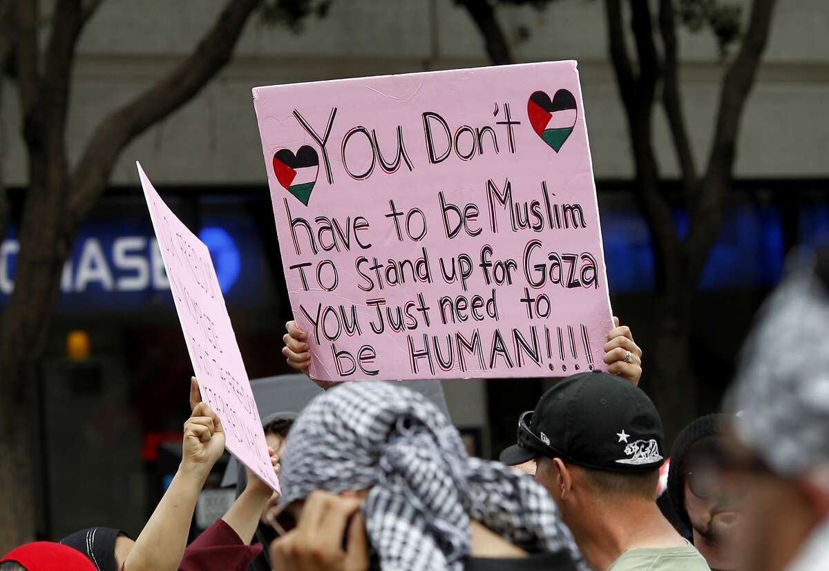 Marchers gather in S.F. to protest violence in Gaza