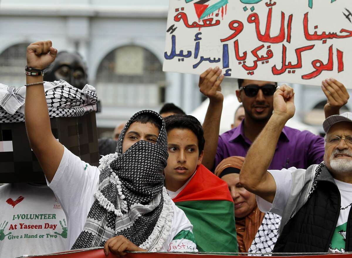 Marchers gather in S.F. to protest violence in Gaza