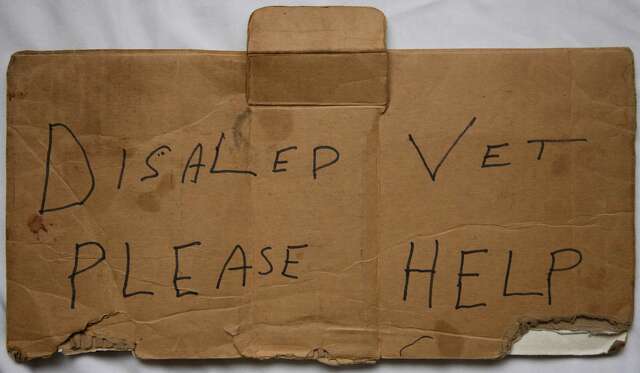 Texas man travels country to buy homeless signs