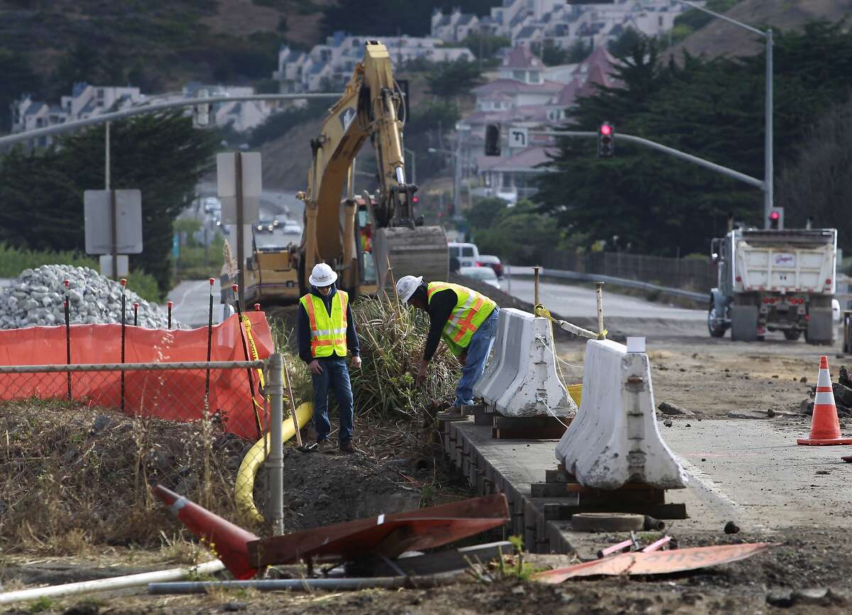 Demolition under way on Highway 1 bridge