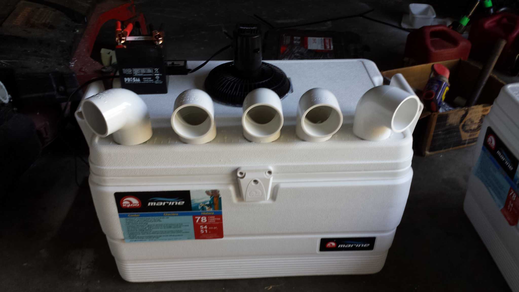 Texas man makes creative coolers to fight the heat