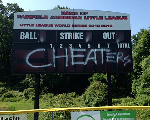 $10K damage: 'Cheater' graffiti vandals strike Fairfield American LL ...