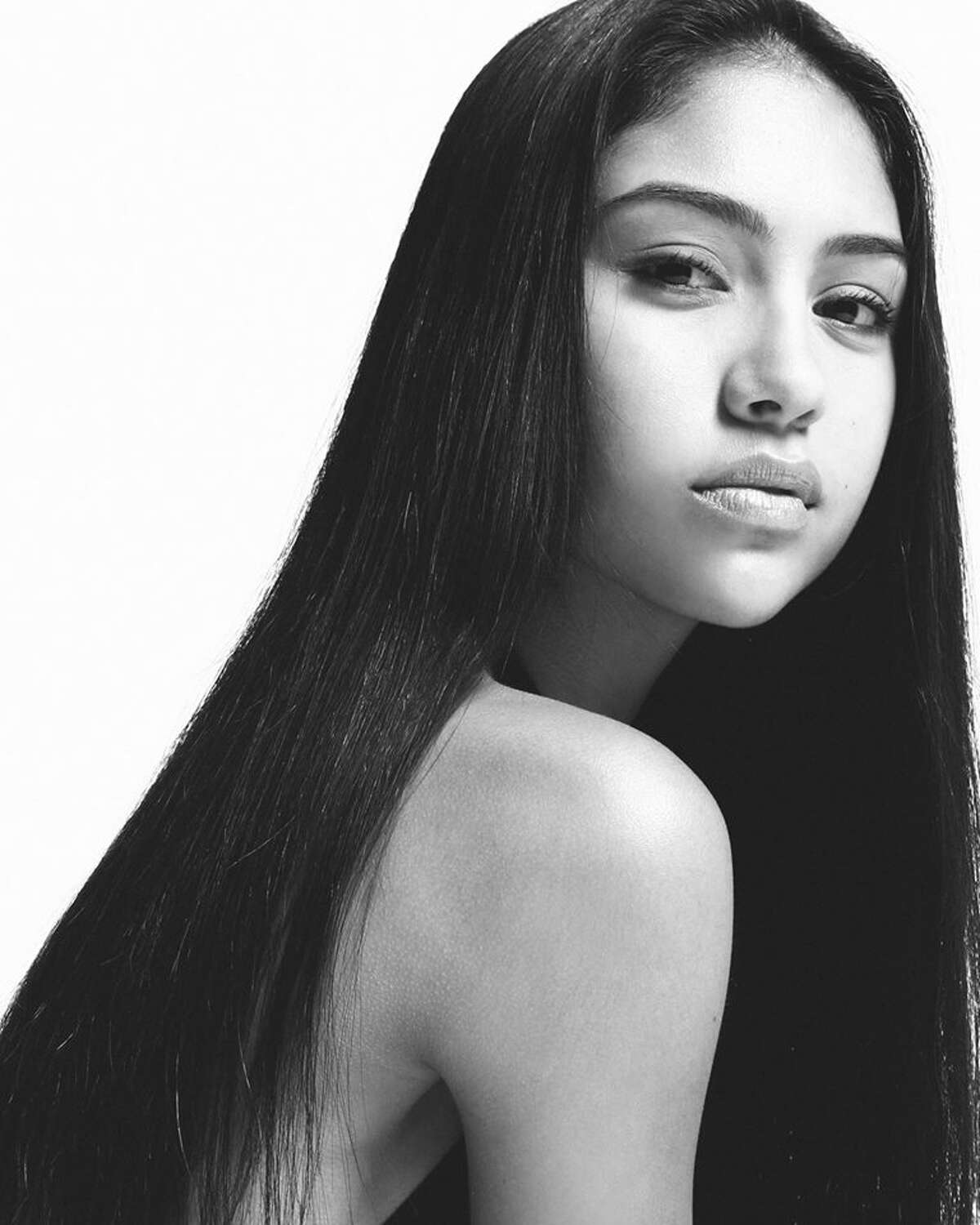 Alicia Aguilar balances modeling, homework