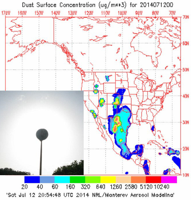 African dust brings summer haze