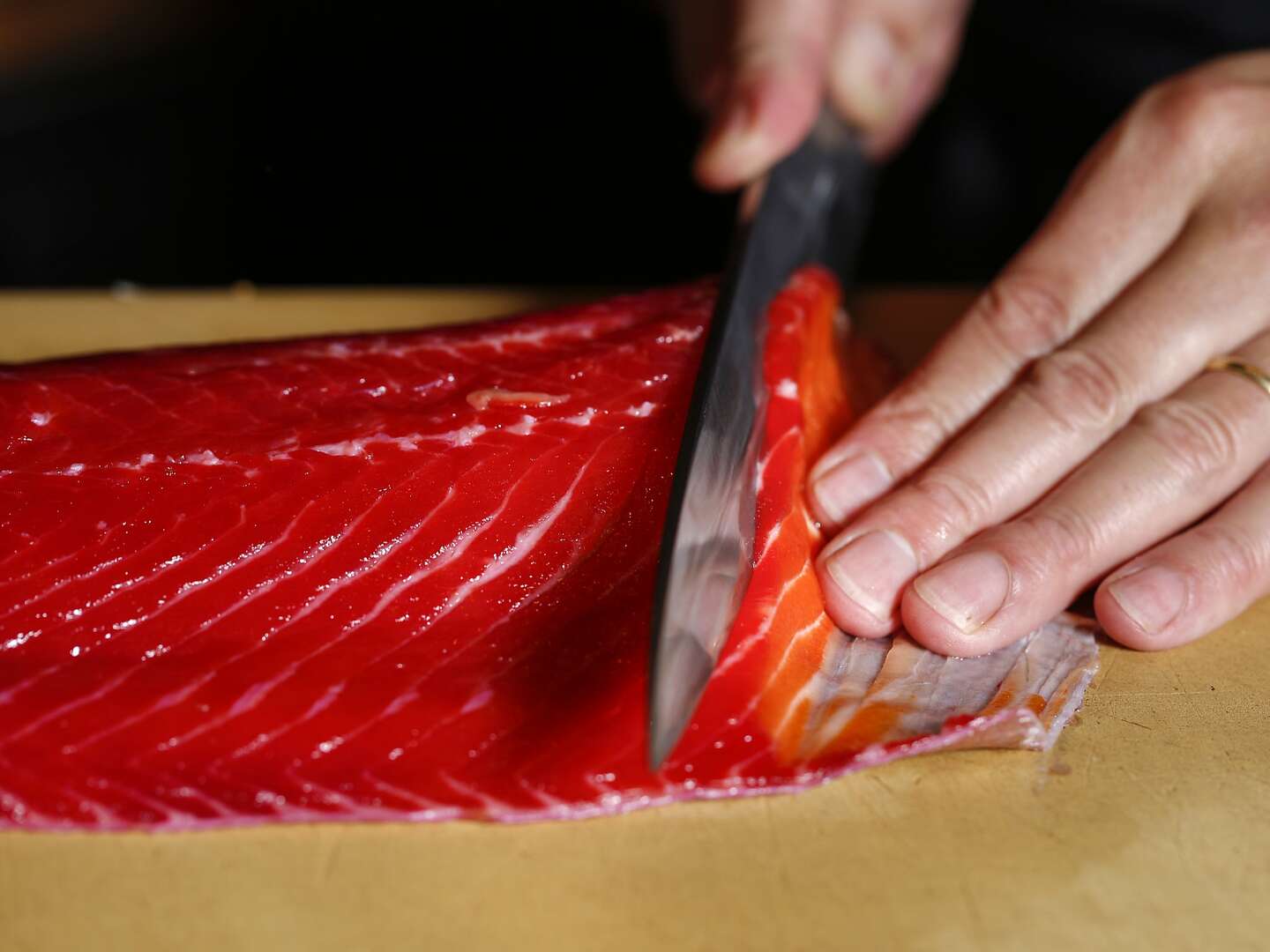 Beet Cured Ocean Trout With Yuzu Aioli