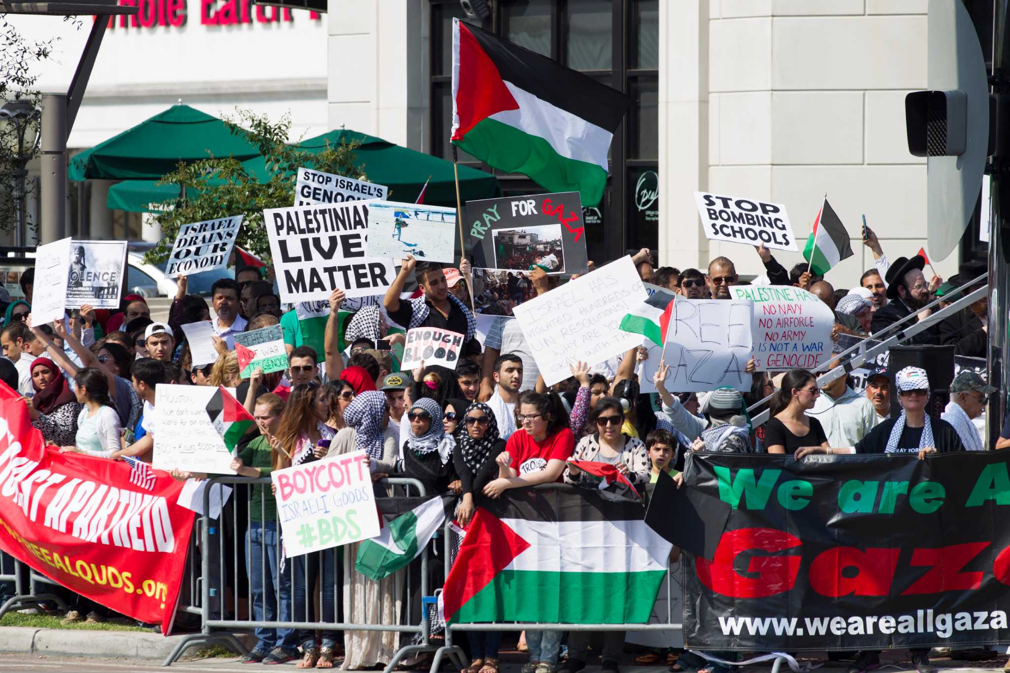 Houston protesters face off over Mideast conflict