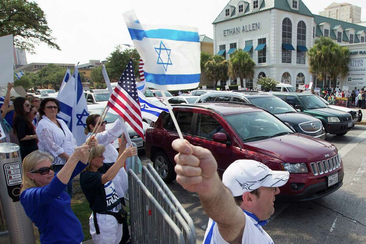 Houston protesters face off over Mideast conflict