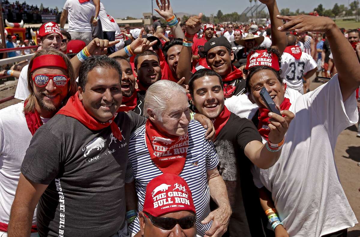 Pleasanton: Thrill seekers stampede to run with bulls
