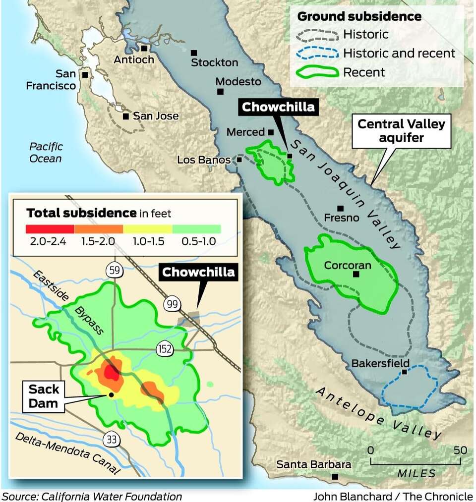 California drought: As land sinks, farmers' brainstorm on water