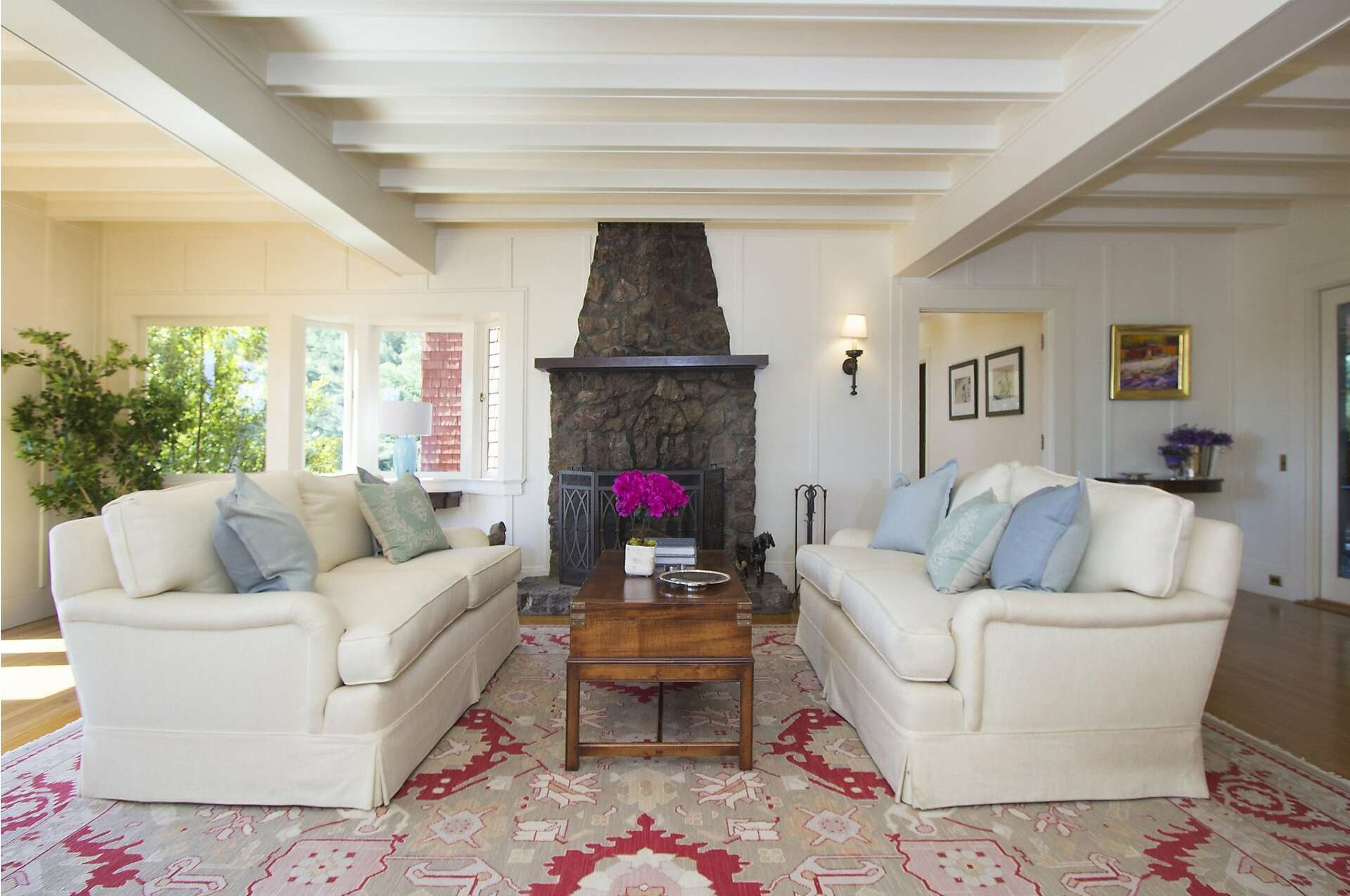 Former hunting lodge boasts multiple patios, classic design