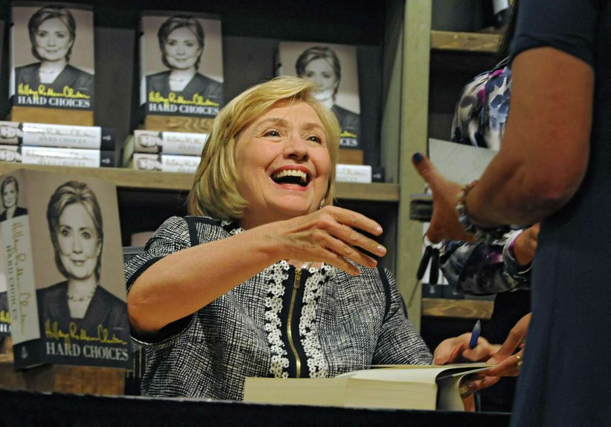 Hillary Clinton book signing in Saratoga