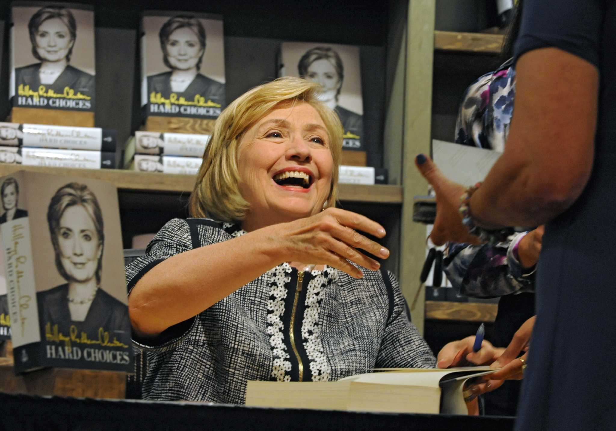 Hillary Clinton book signing in Saratoga