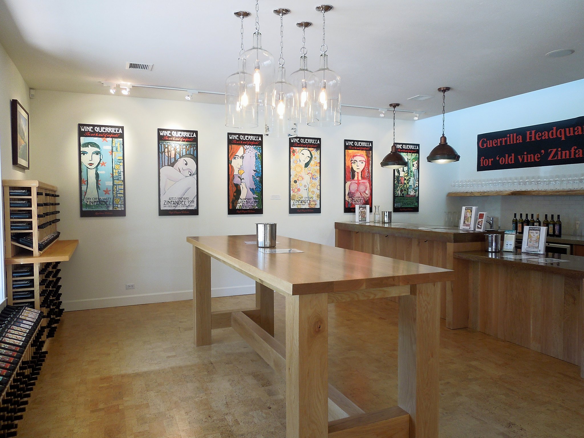 At Wine Guerrilla, an art gallery turned tasting room