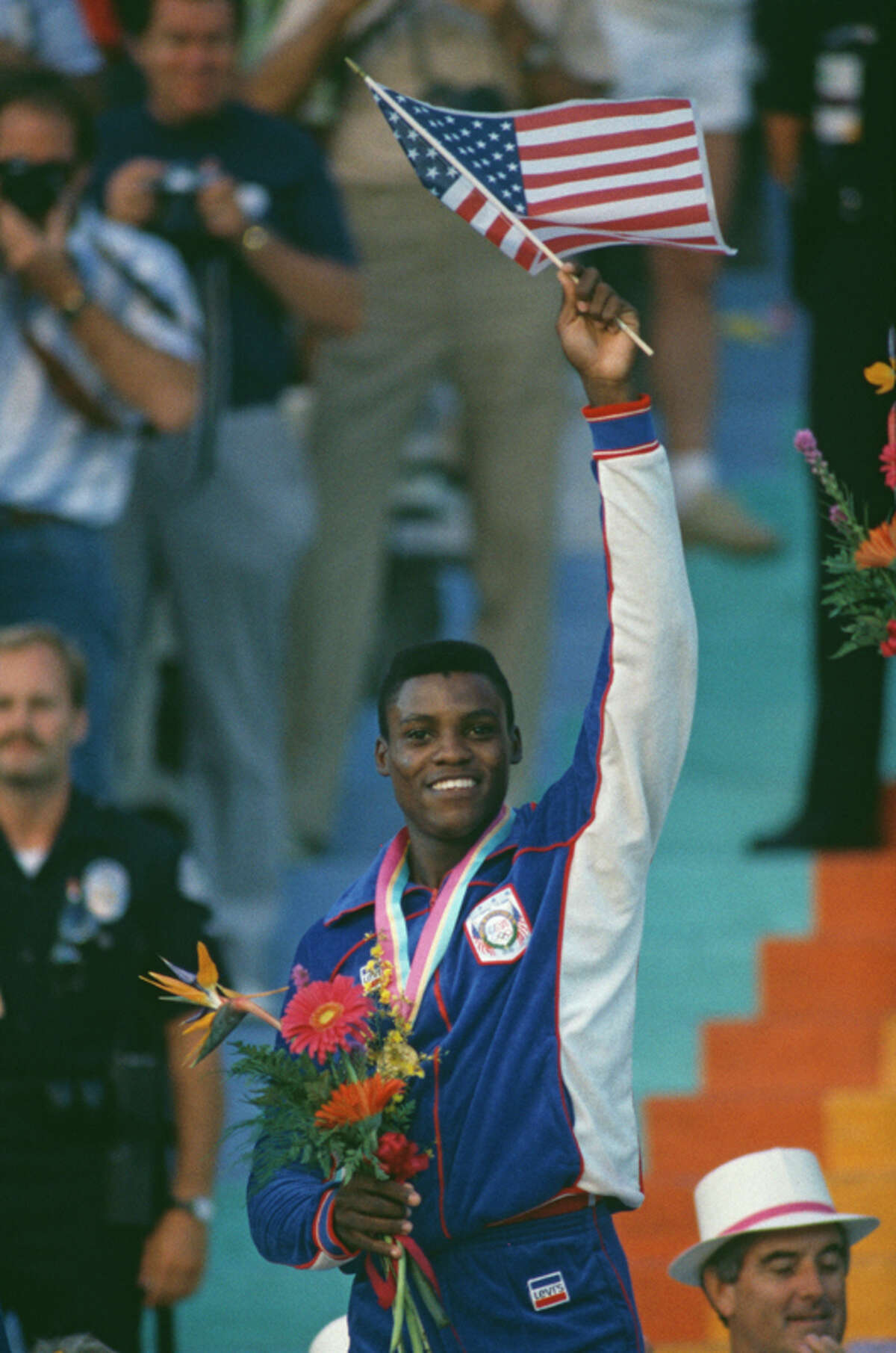 Carl Lewis donating Olympic medals to new Smithsonian museum