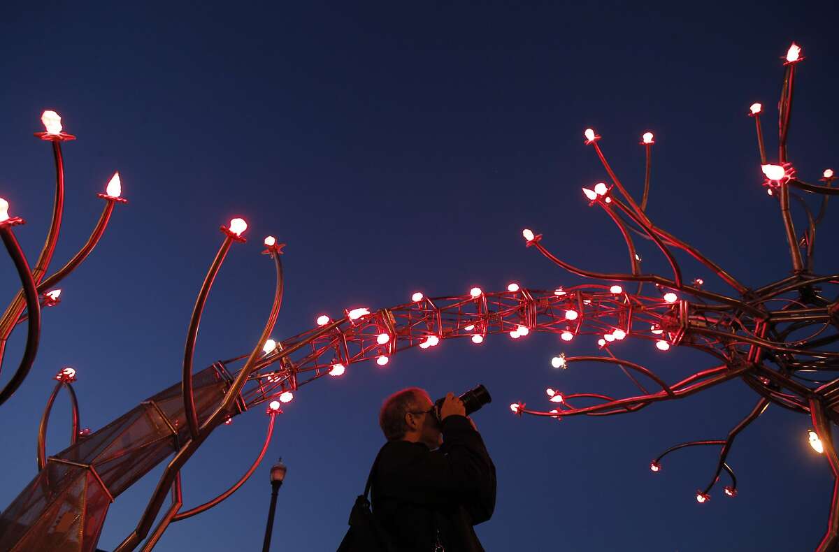 Public helps Flaming Lotus Girls' sculptures come to life