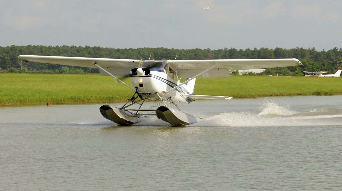 Water landings are routine events at Hooks Airport