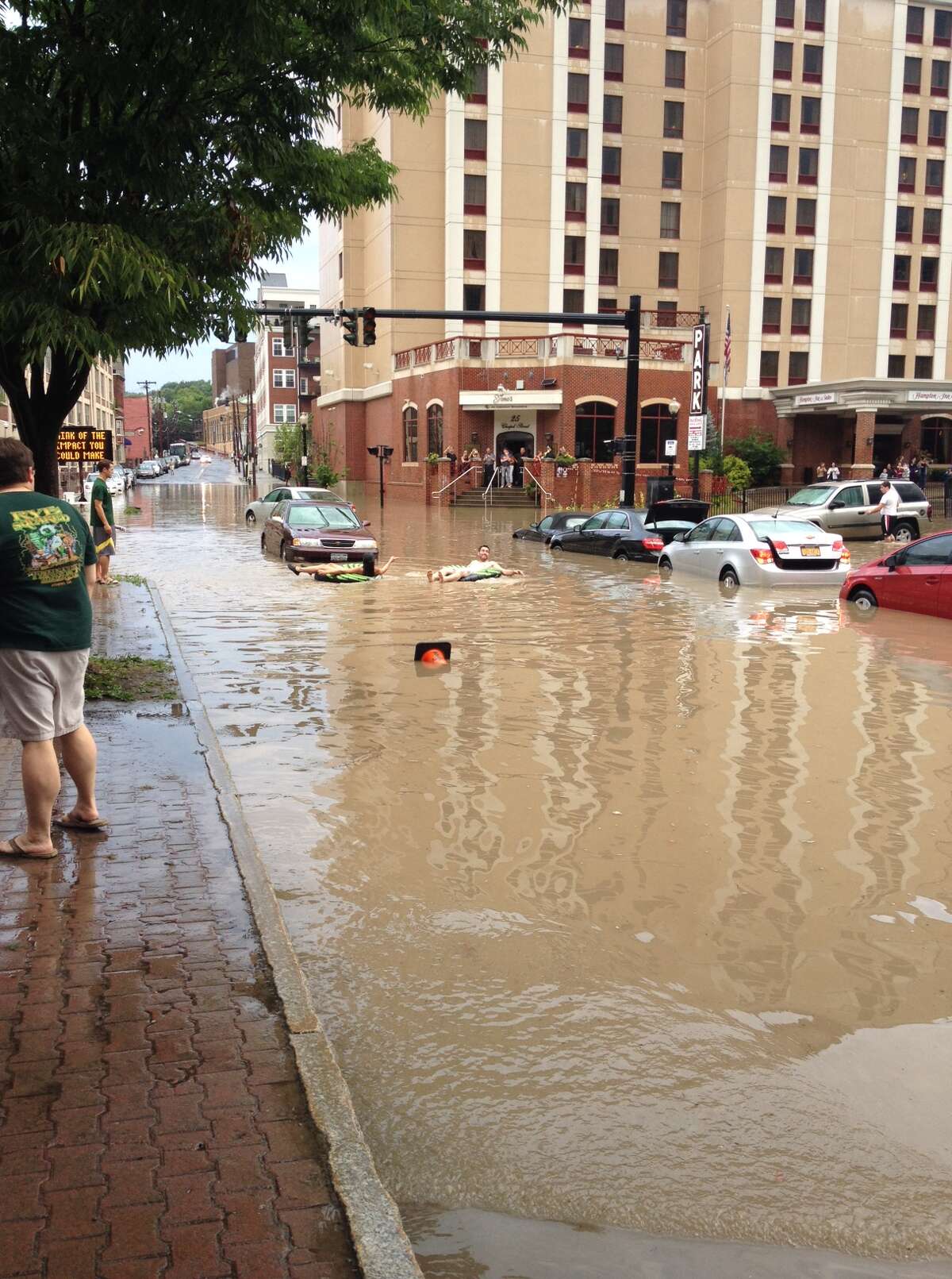 Albany cops save women as flood waters poured in