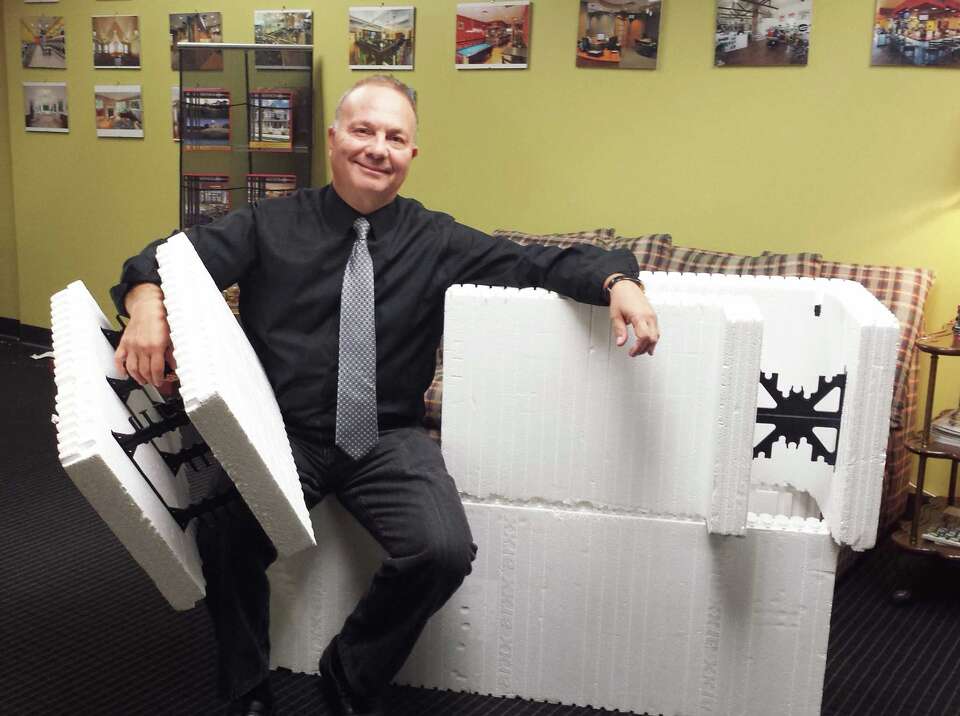 New Canaan castle built from Styrofoam