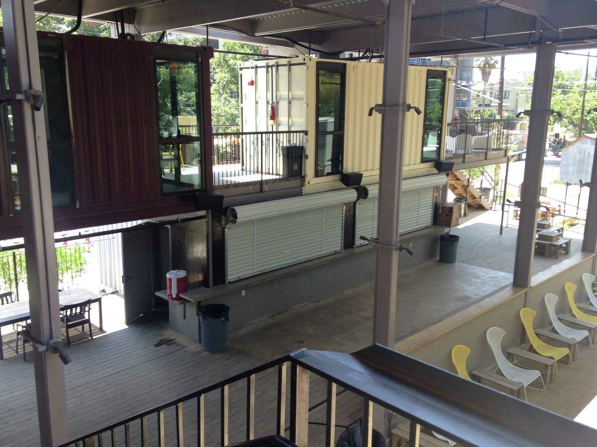 Austin bar made entirely of shipping containers
