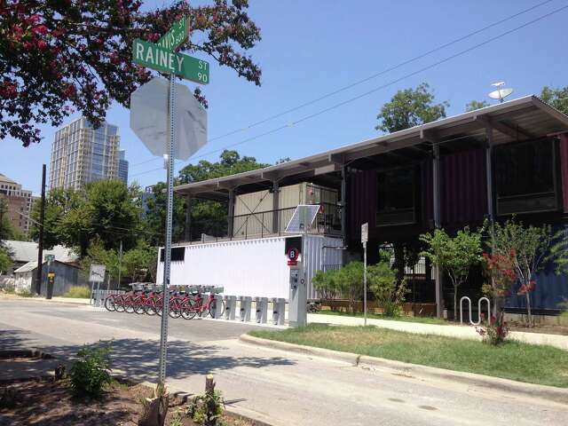 Austin bar made entirely of shipping containers