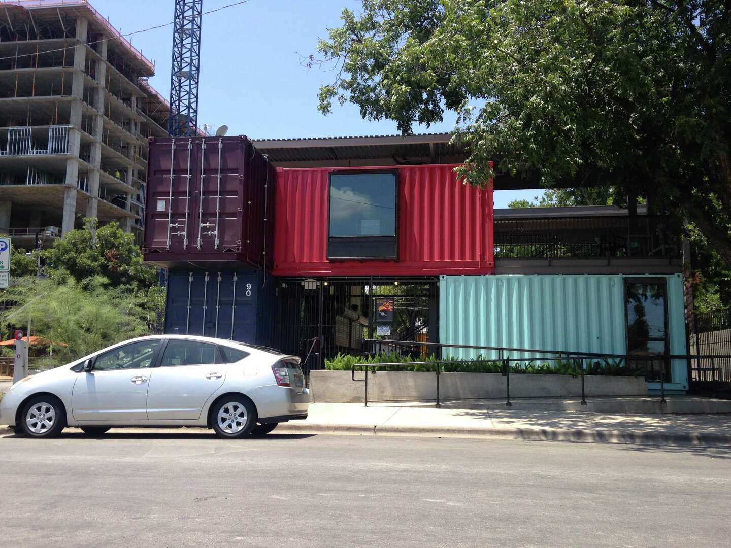 Austin bar made entirely of shipping containers