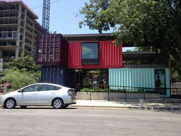 Austin bar made entirely of shipping containers