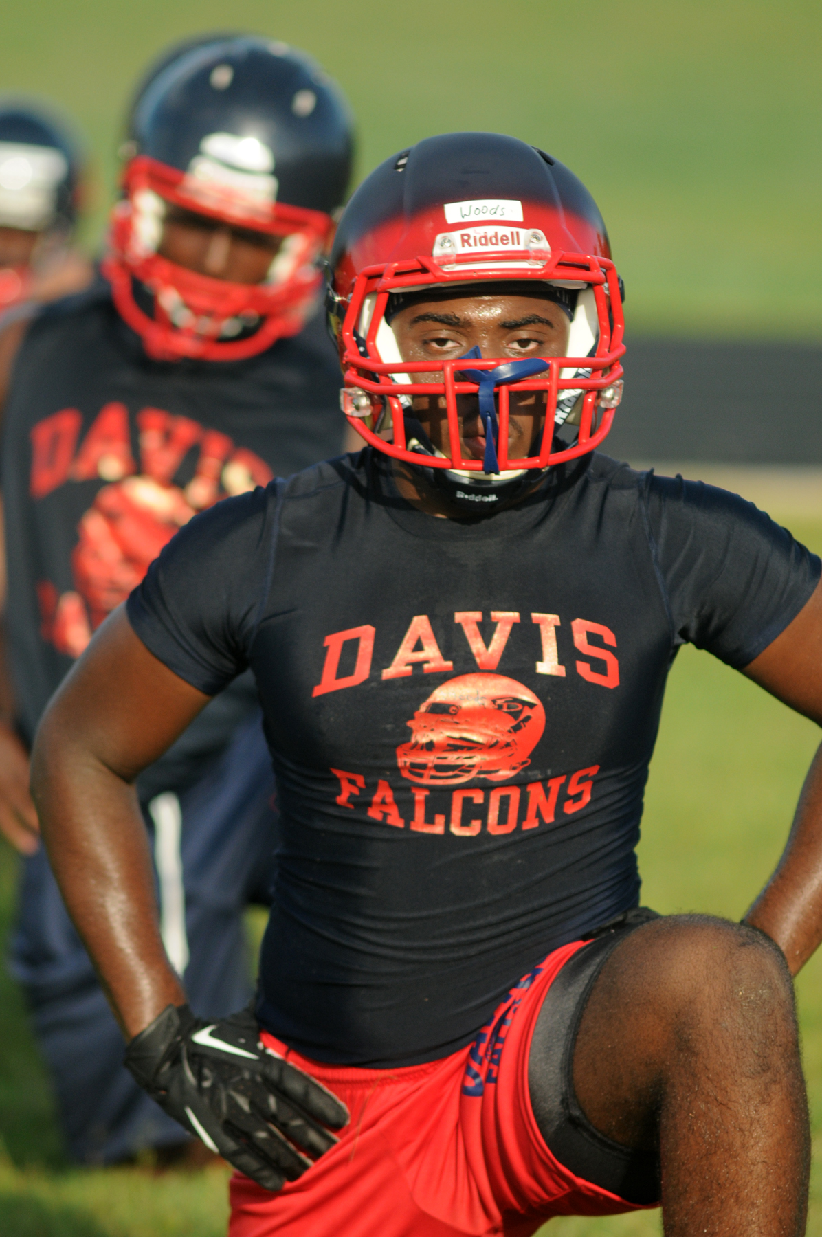Aldine Davis begins football practice