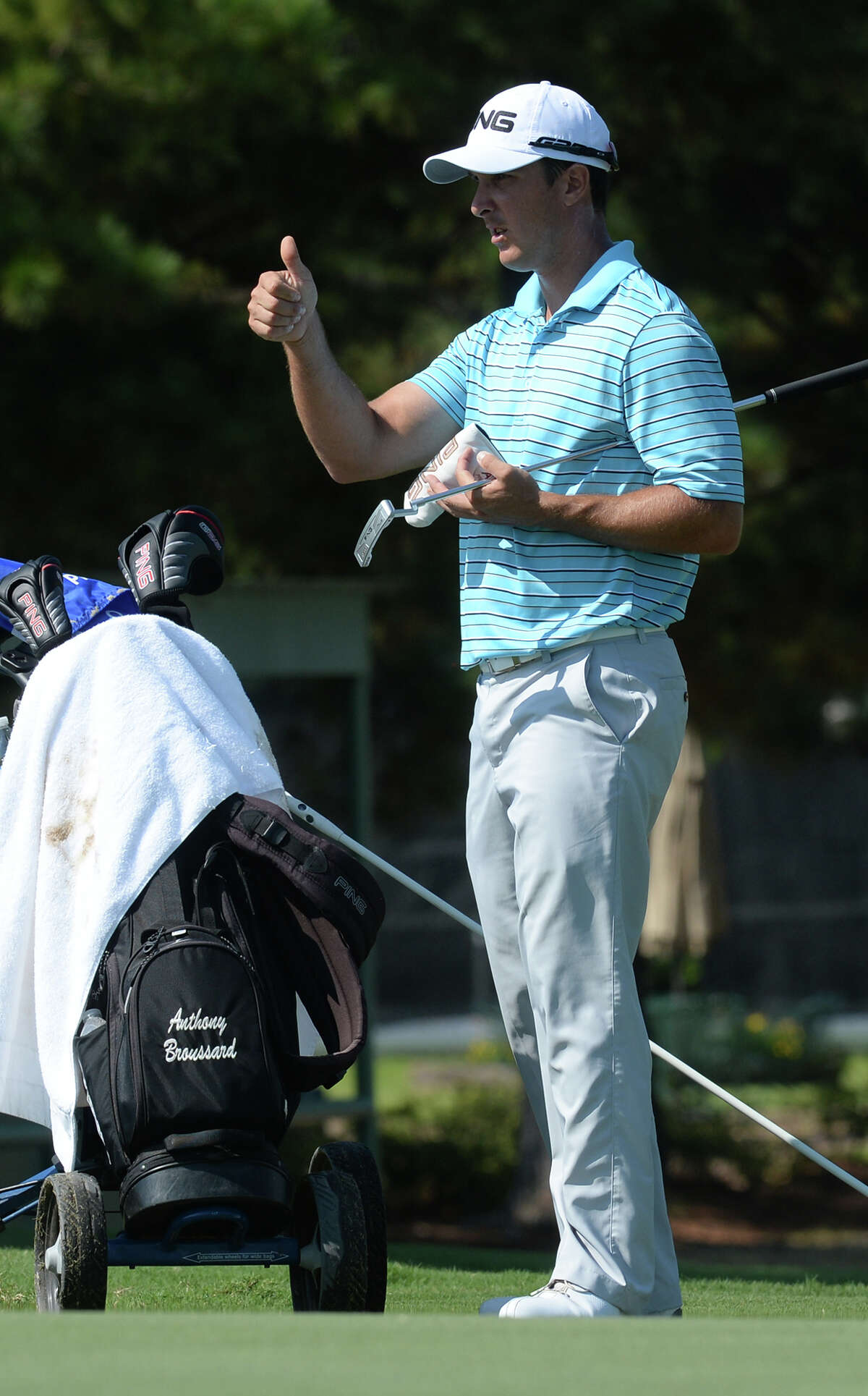 Kelly alum Broussard atop Adams leaderboard