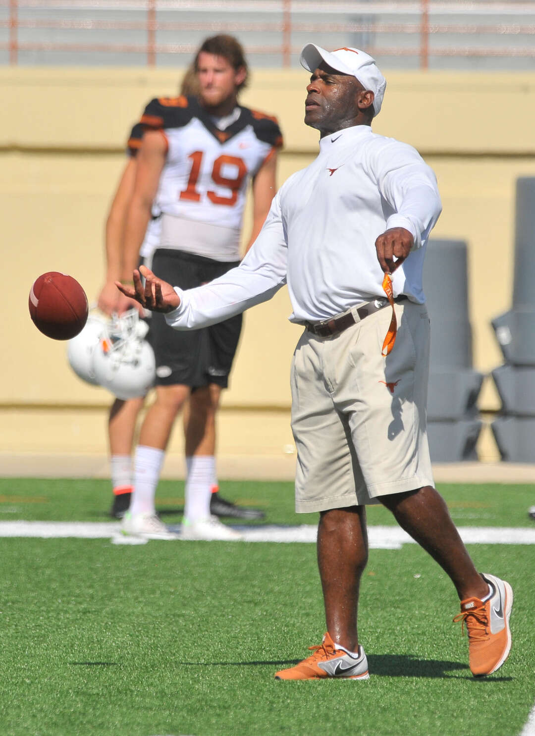 Time to run: Strong trying to put Longhorns on right pace
