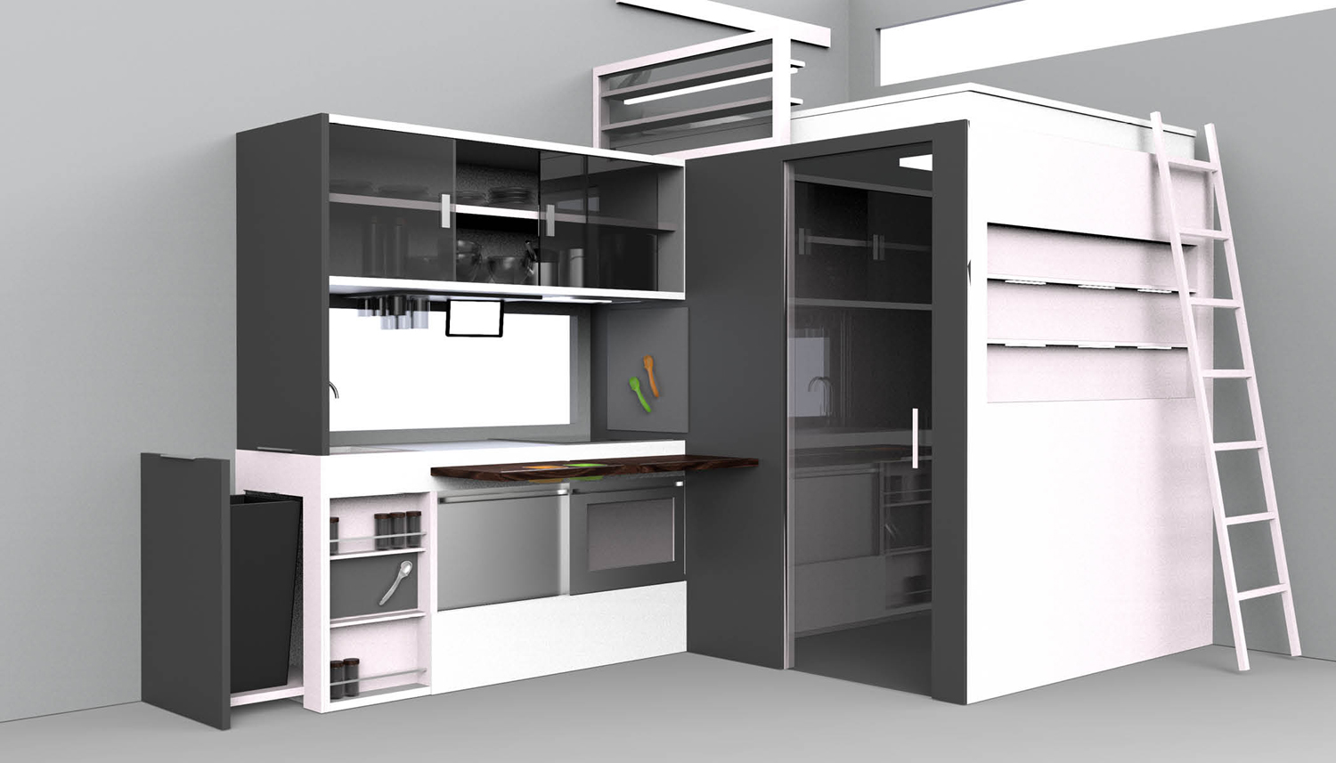 What if you could slide your kitchen out of the way?