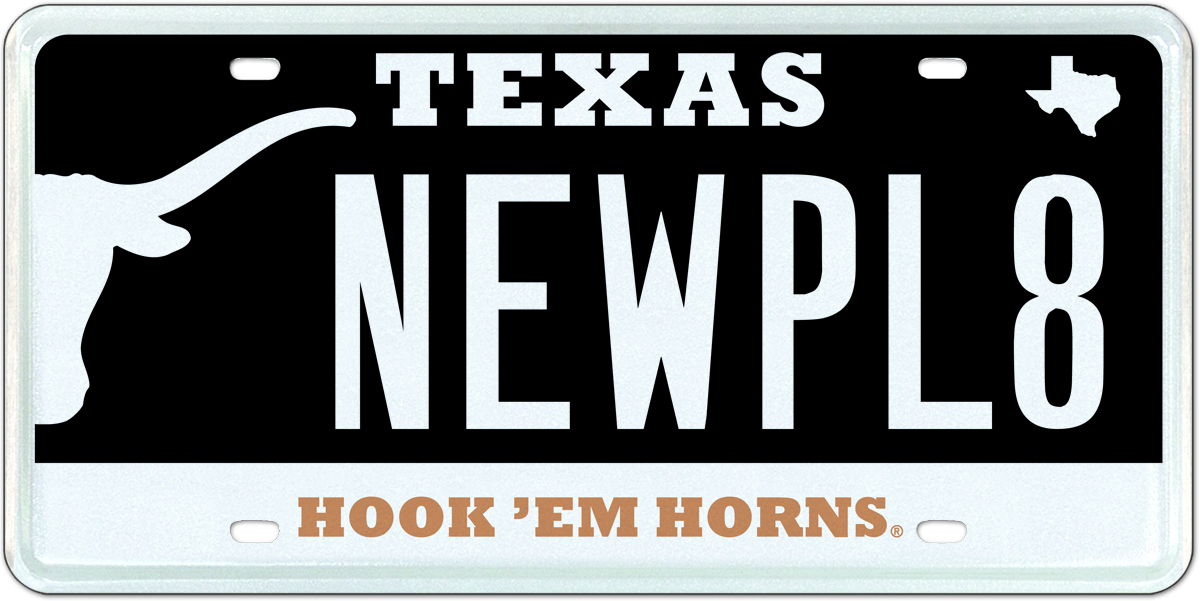 University of Texas license plates get makeover