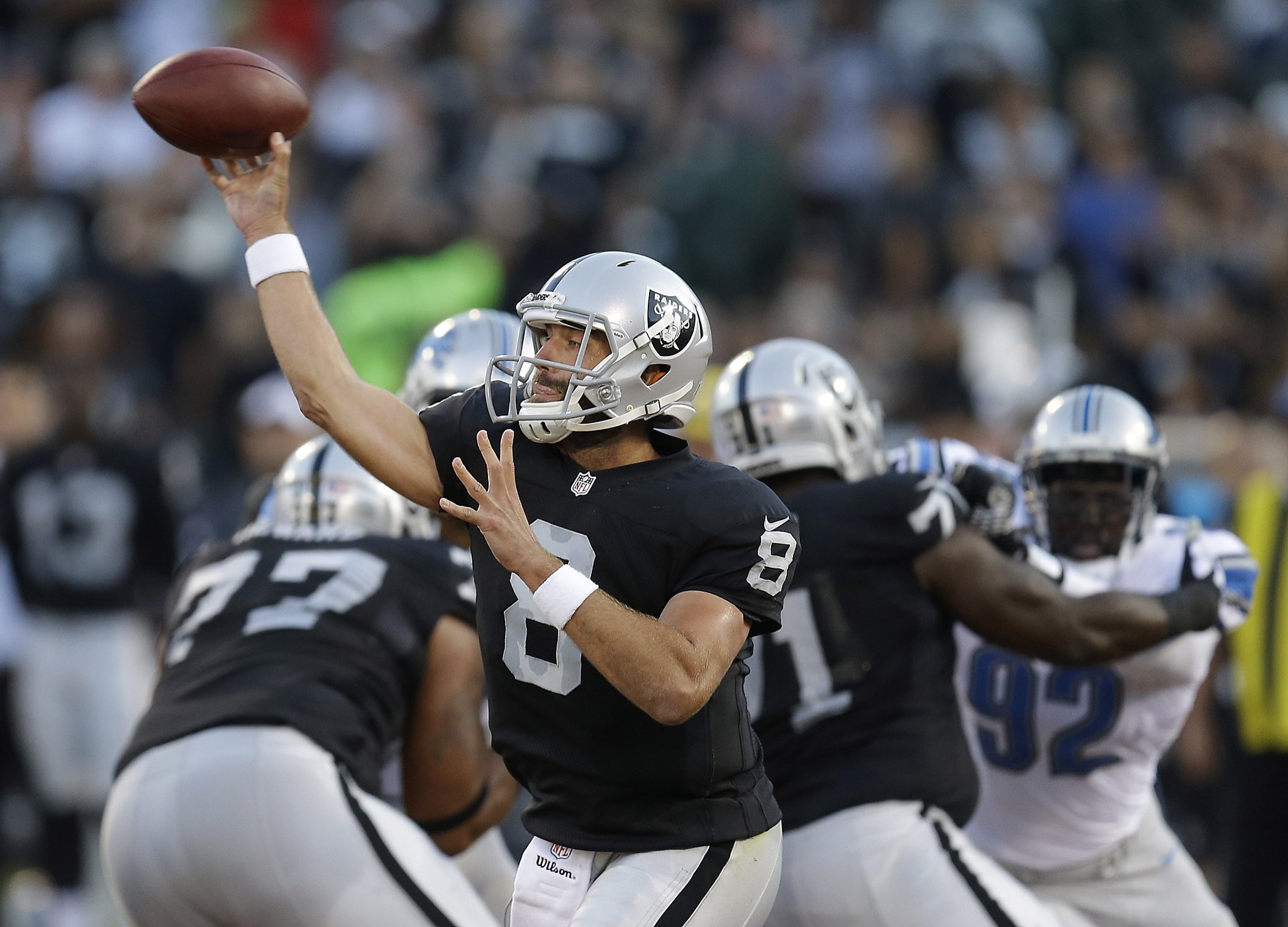 O-line stability a welcome change for Raiders