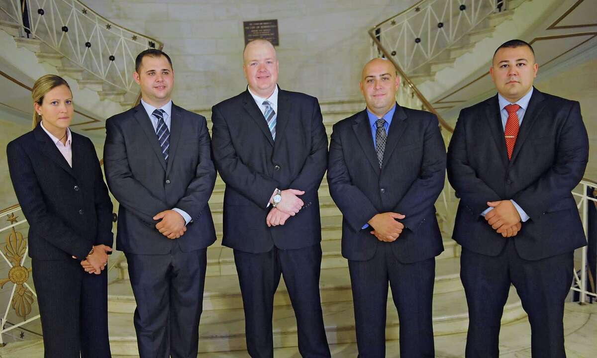 Five hired, three promoted at fire department ceremony