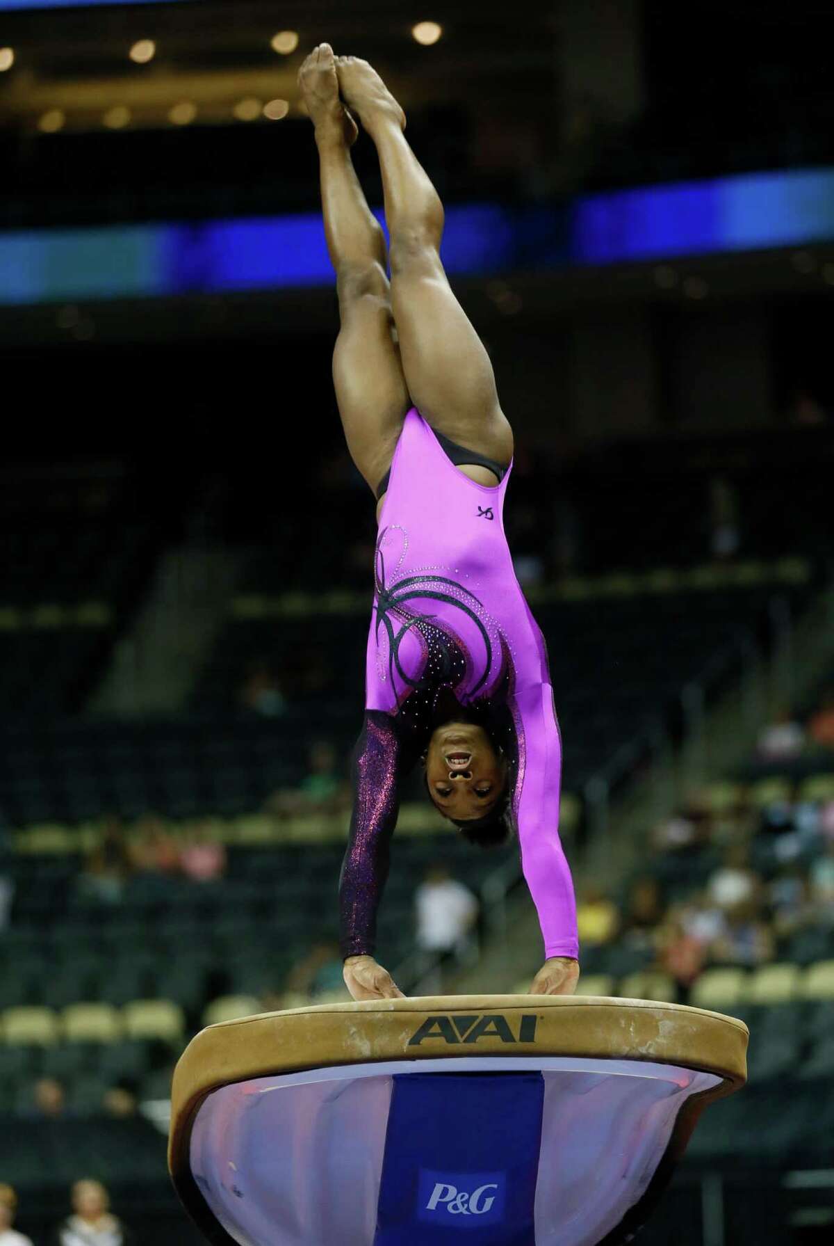Biles staying humble despite dominating efforts