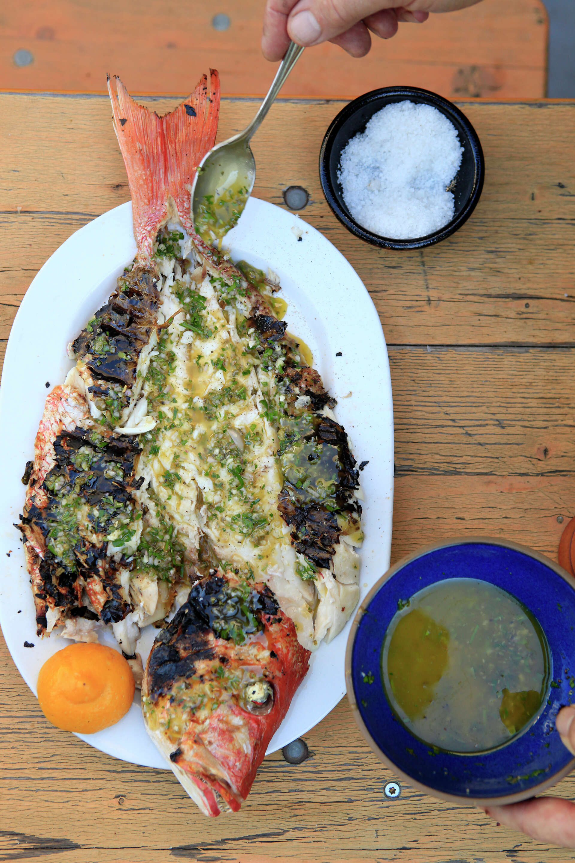 Fish for compliments: Kokkari chef’s deep secrets for grilling