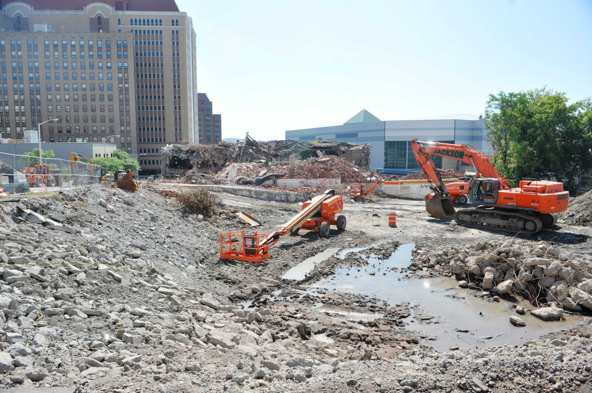 Photos: Demolition site