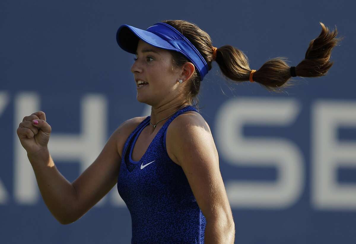 Atherton's Catherine Bellis, 15, wins opening match at U.S. Open