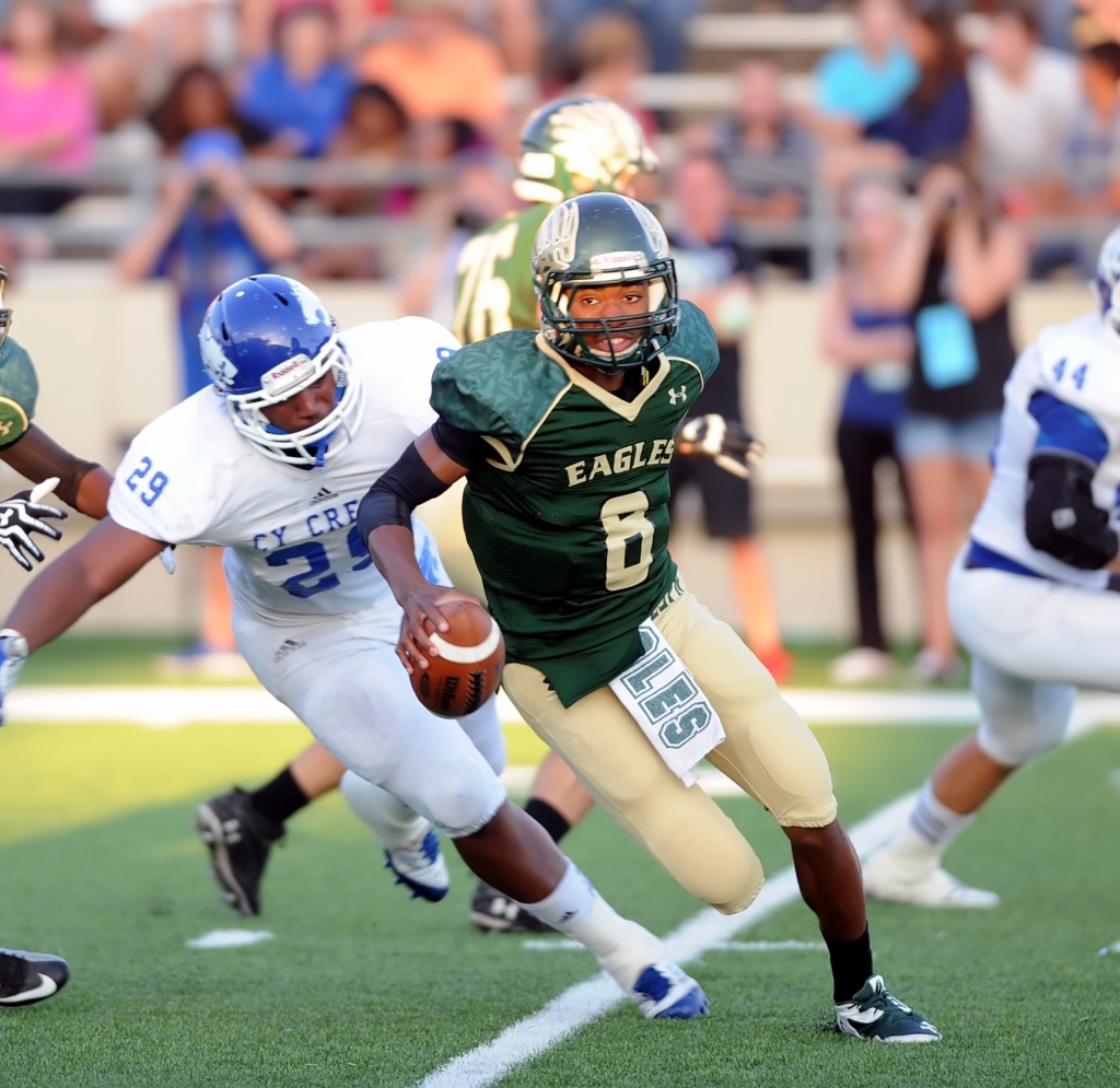 Central Texas high school football players enthusiastic post-game ...