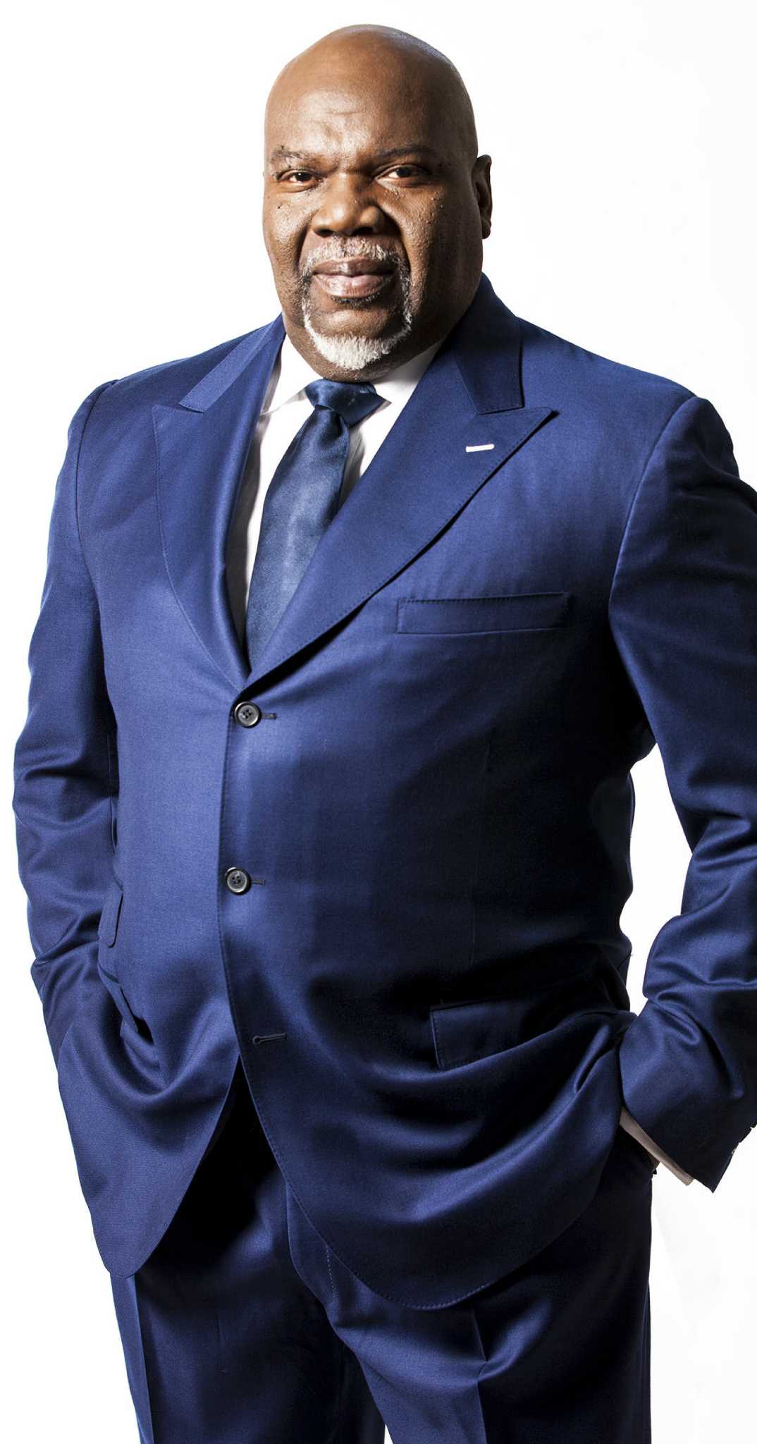 A centered Pastor Jakes delivers practical messages