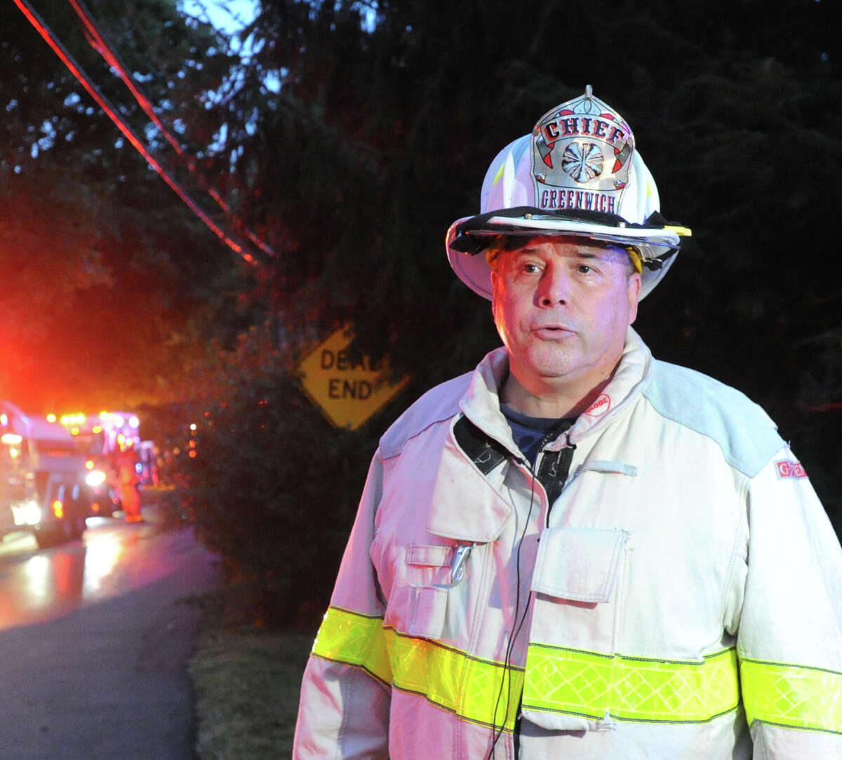 Quick jump helps Greenwich firefighters save house from blaze