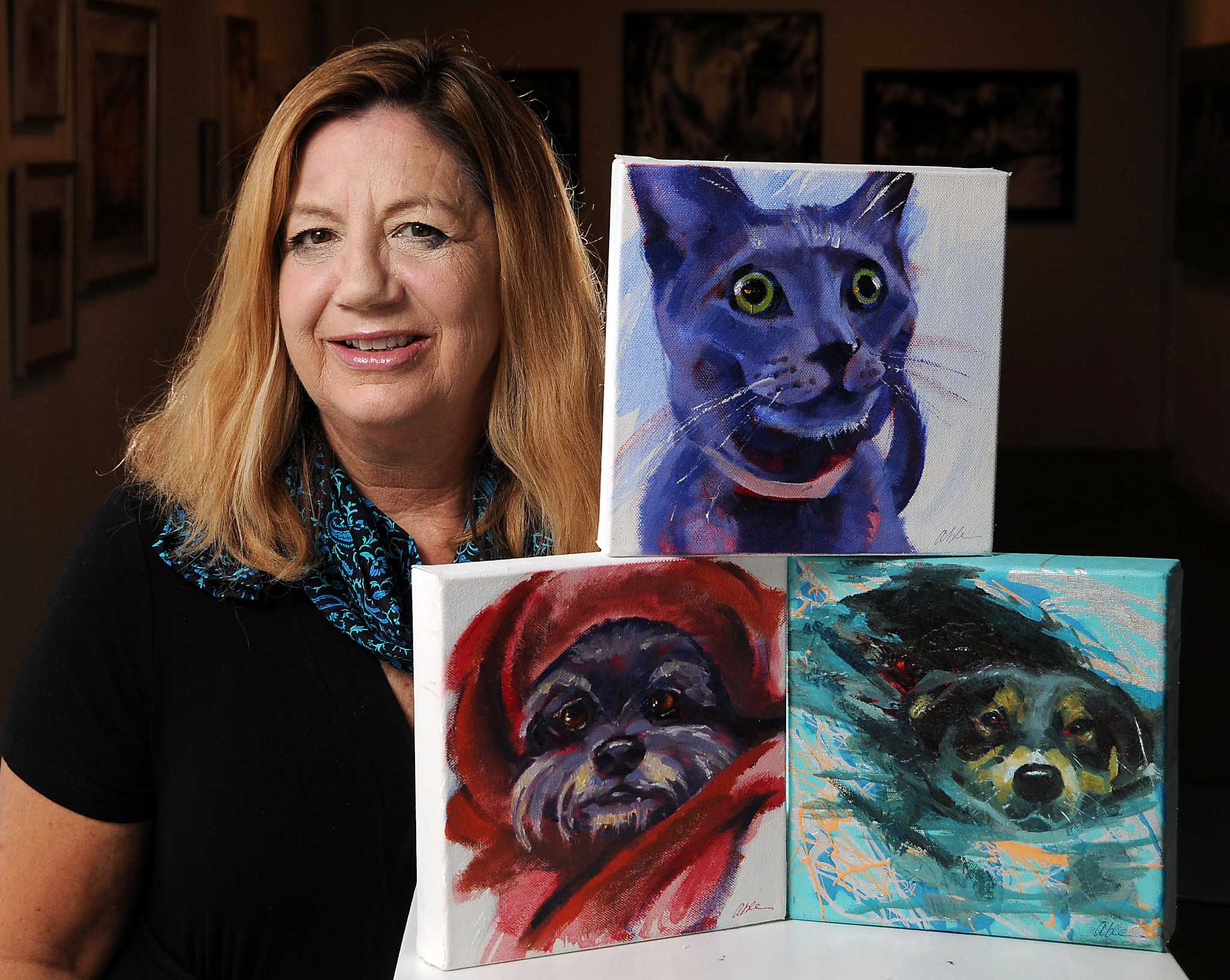 Artist Barbara Able captures spirits of rescue animals on canvas
